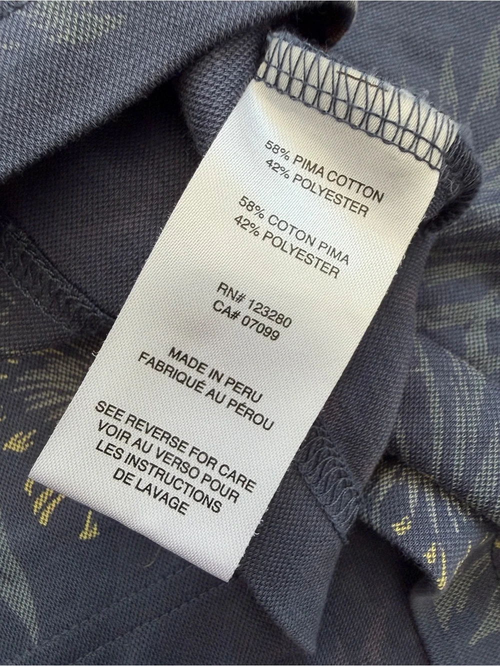Travis Mathew | Shirts | Travis Mathew Slate Blue Floral Polo | Poshmark